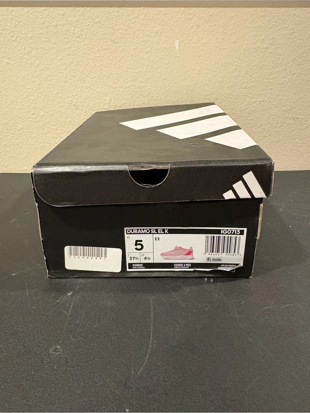 adidas | Shoes | Adidas Duramo Sl El K Girls Running Shoes Pink White ...
